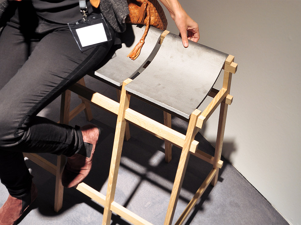 When roof tiles morph into a bar stool | STYLEPARK