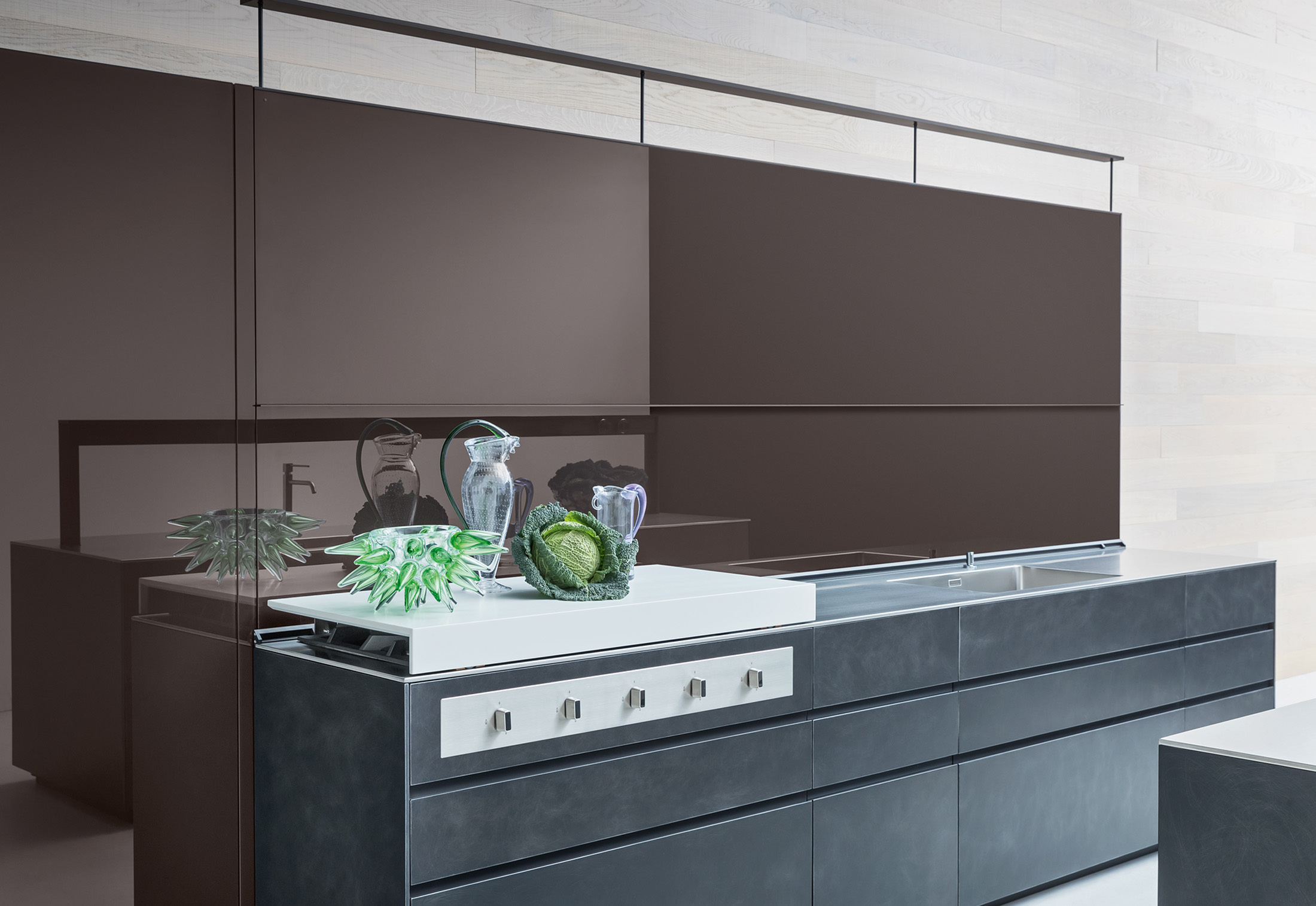 Artematica Structured lacquer Steel by Valcucine | STYLEPARK
