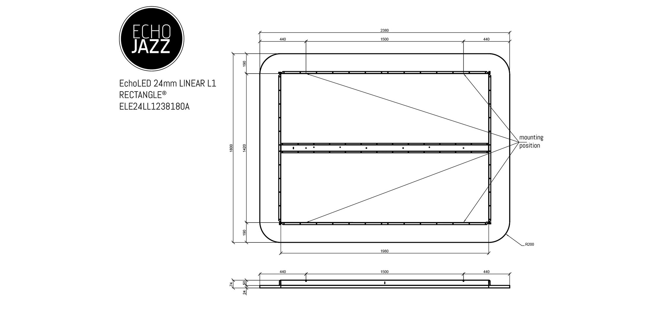EchoLED® LINEAR by ECHOJAZZ | STYLEPARK