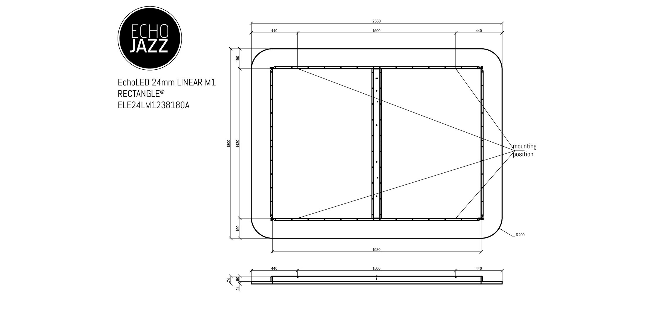 EchoLED® LINEAR by ECHOJAZZ | STYLEPARK