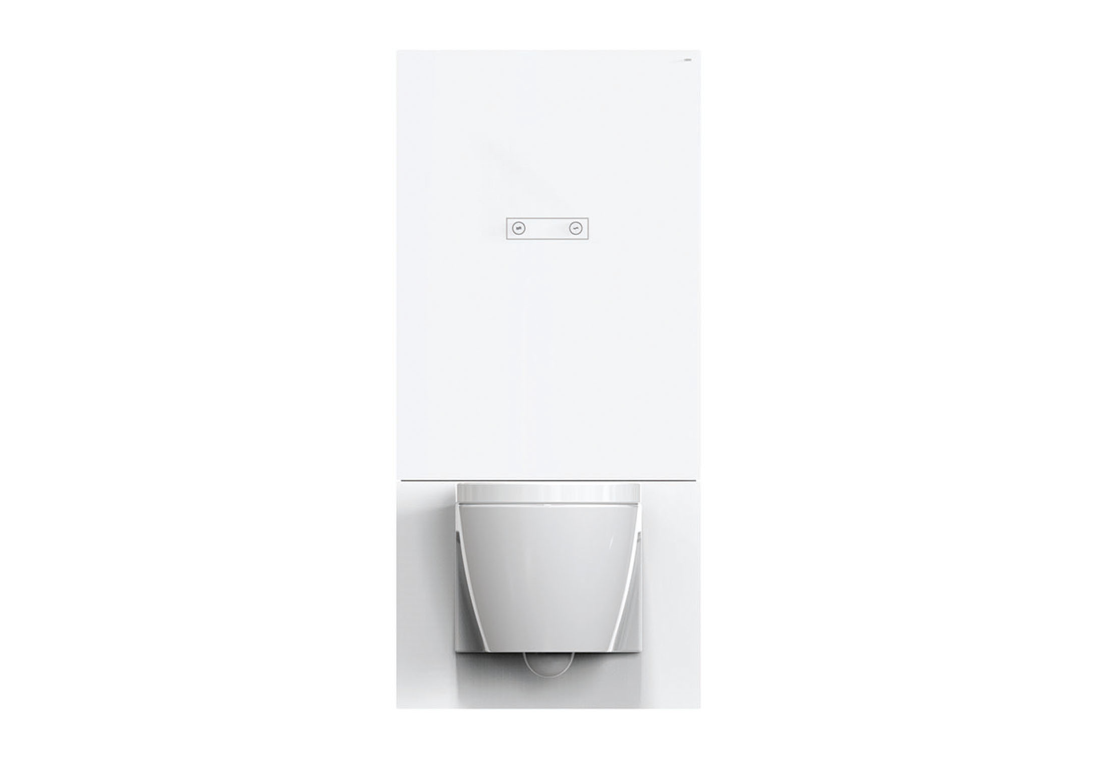 WC module white, manual flushing panel by HEWI | STYLEPARK