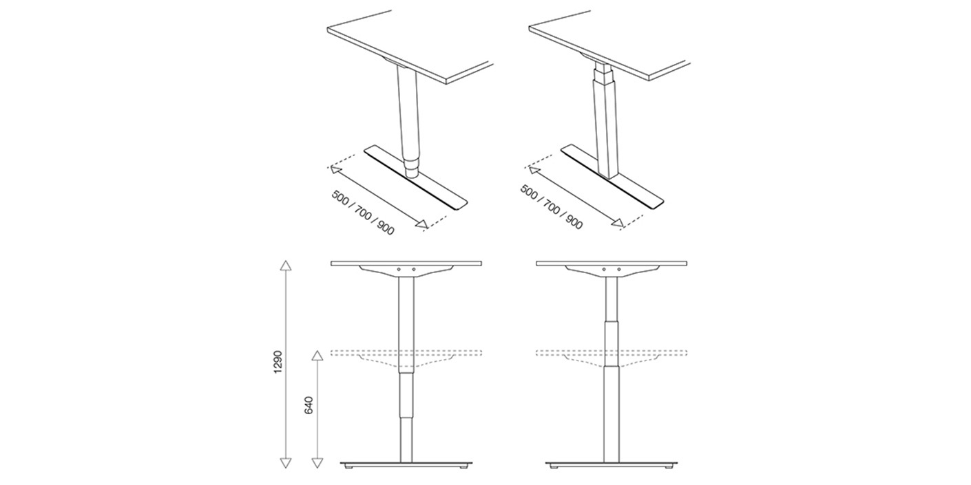 Alku Sit and Stand desk by Martela | STYLEPARK