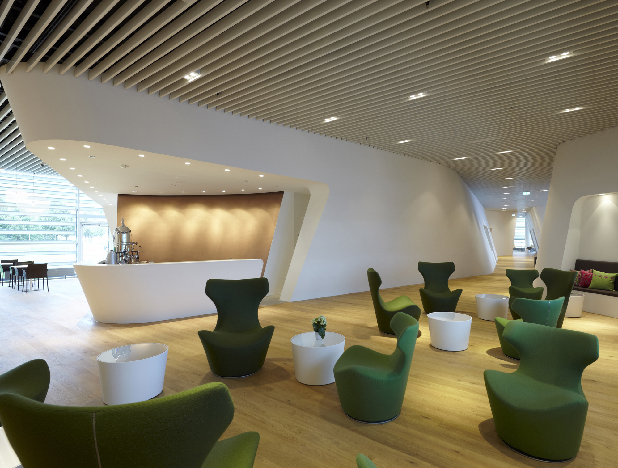 Baffle ceiling by Lindner Group | STYLEPARK