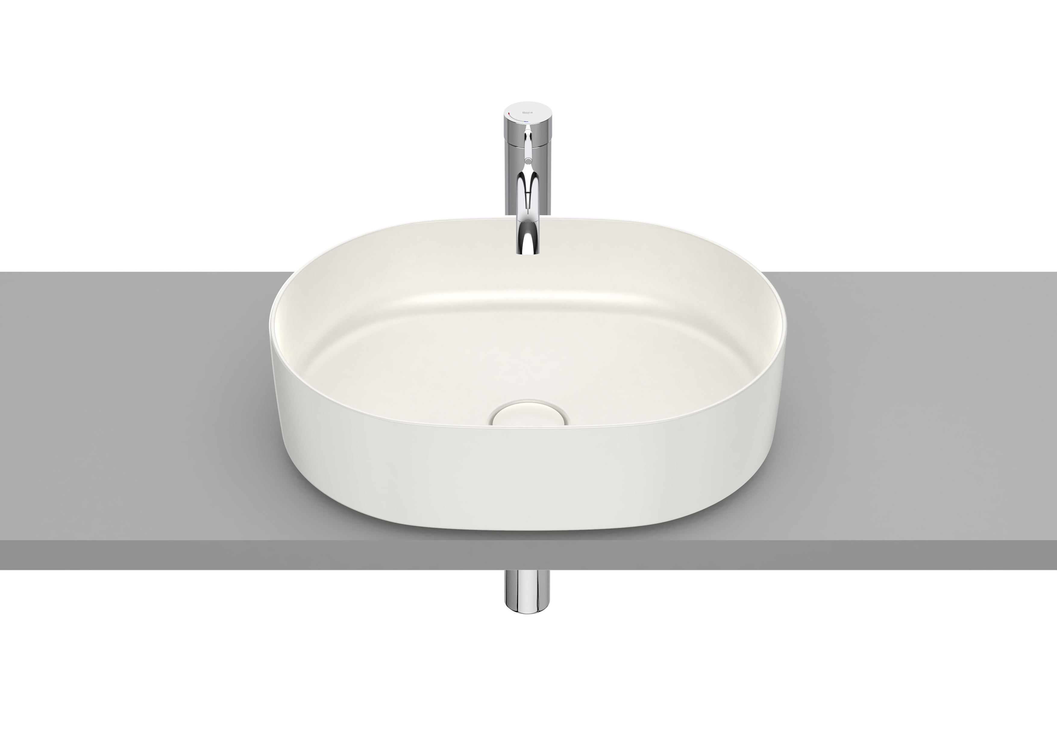 Inspira ROUND - Over countertop FINECERAMIC® basin by Roca | STYLEPARK