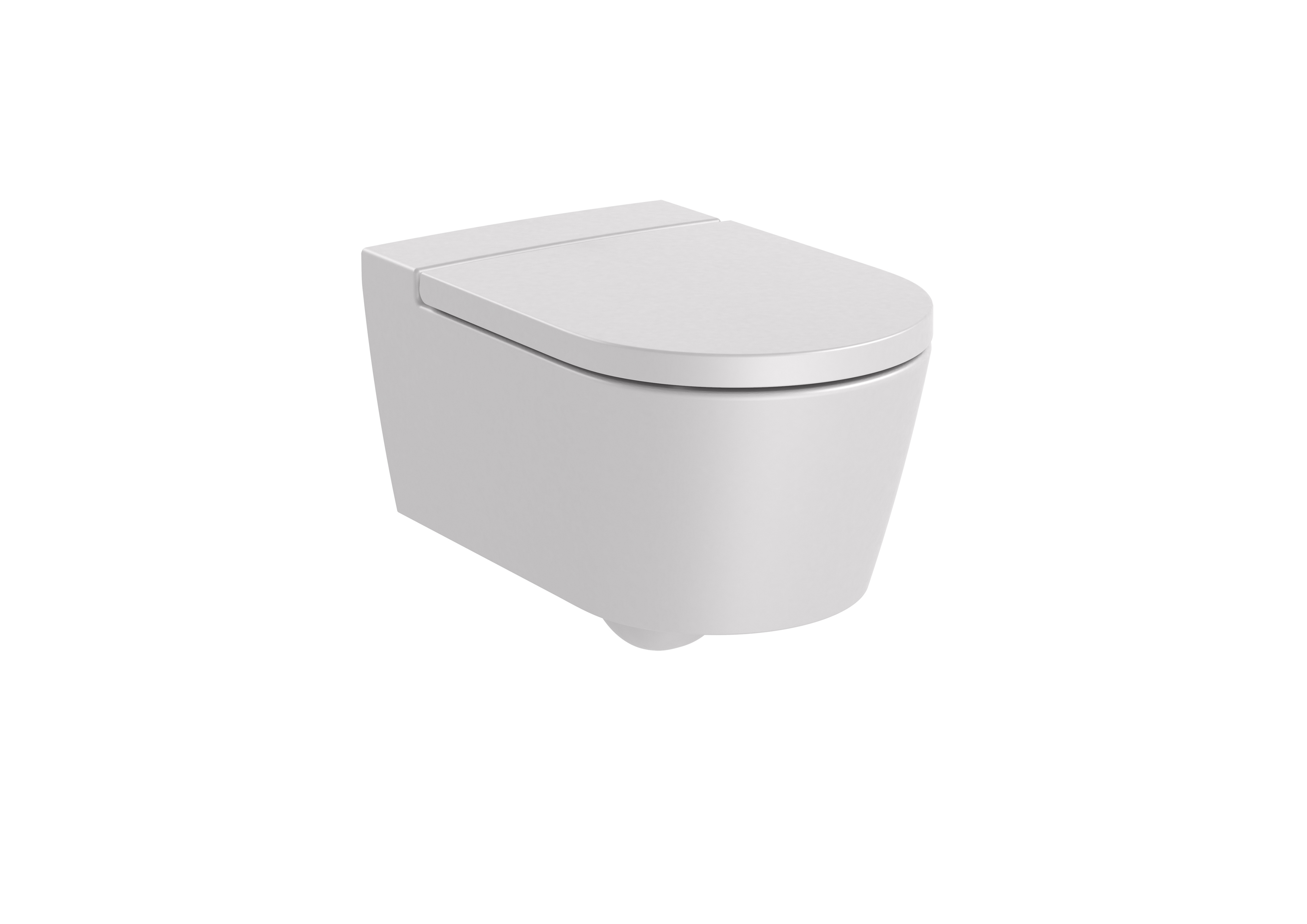 Inspira ROUND - Vitreous china Rimless wall-hung WC with horizontal ...