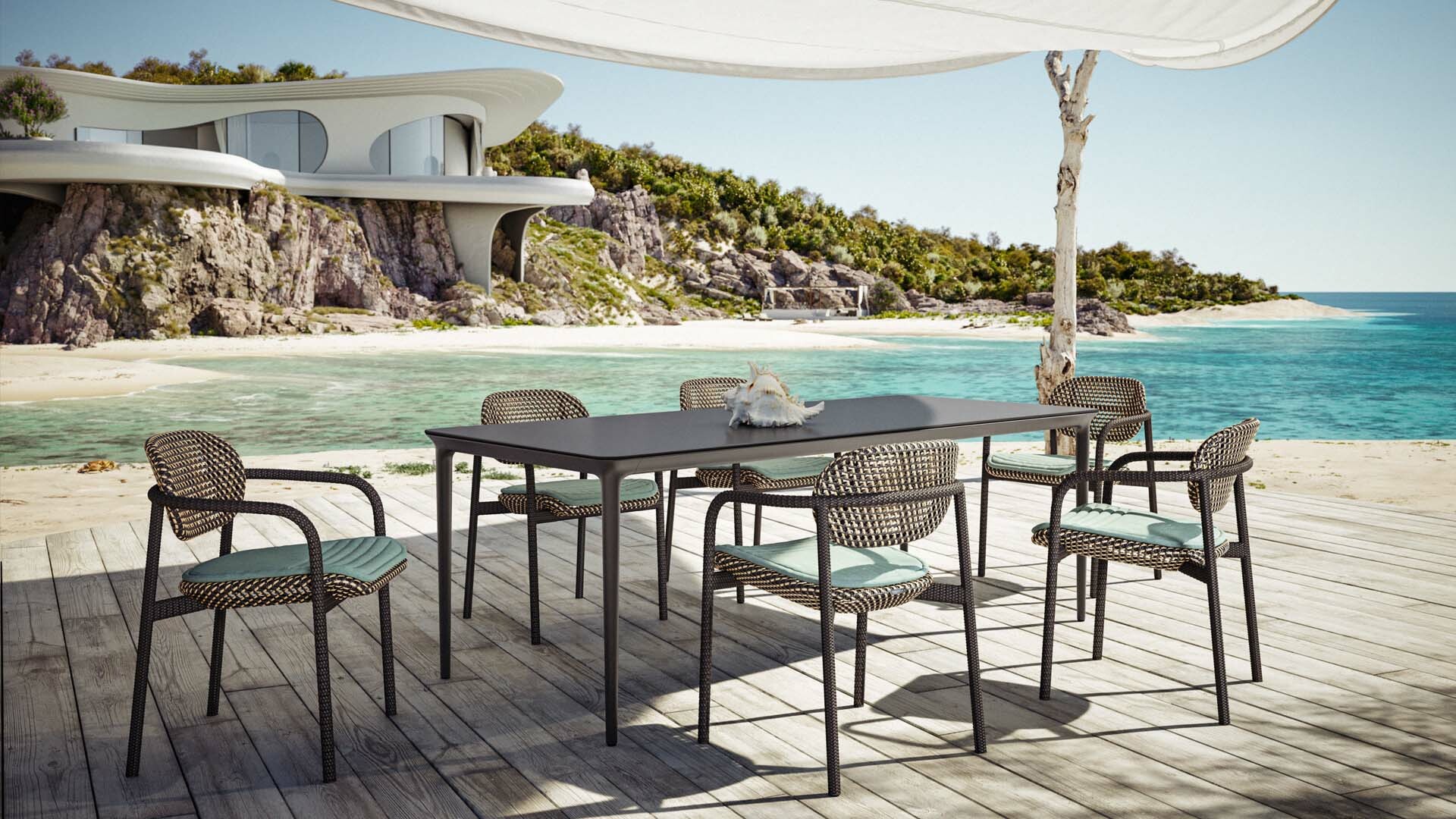BELLMONDE Dining table XL by DEDON | STYLEPARK