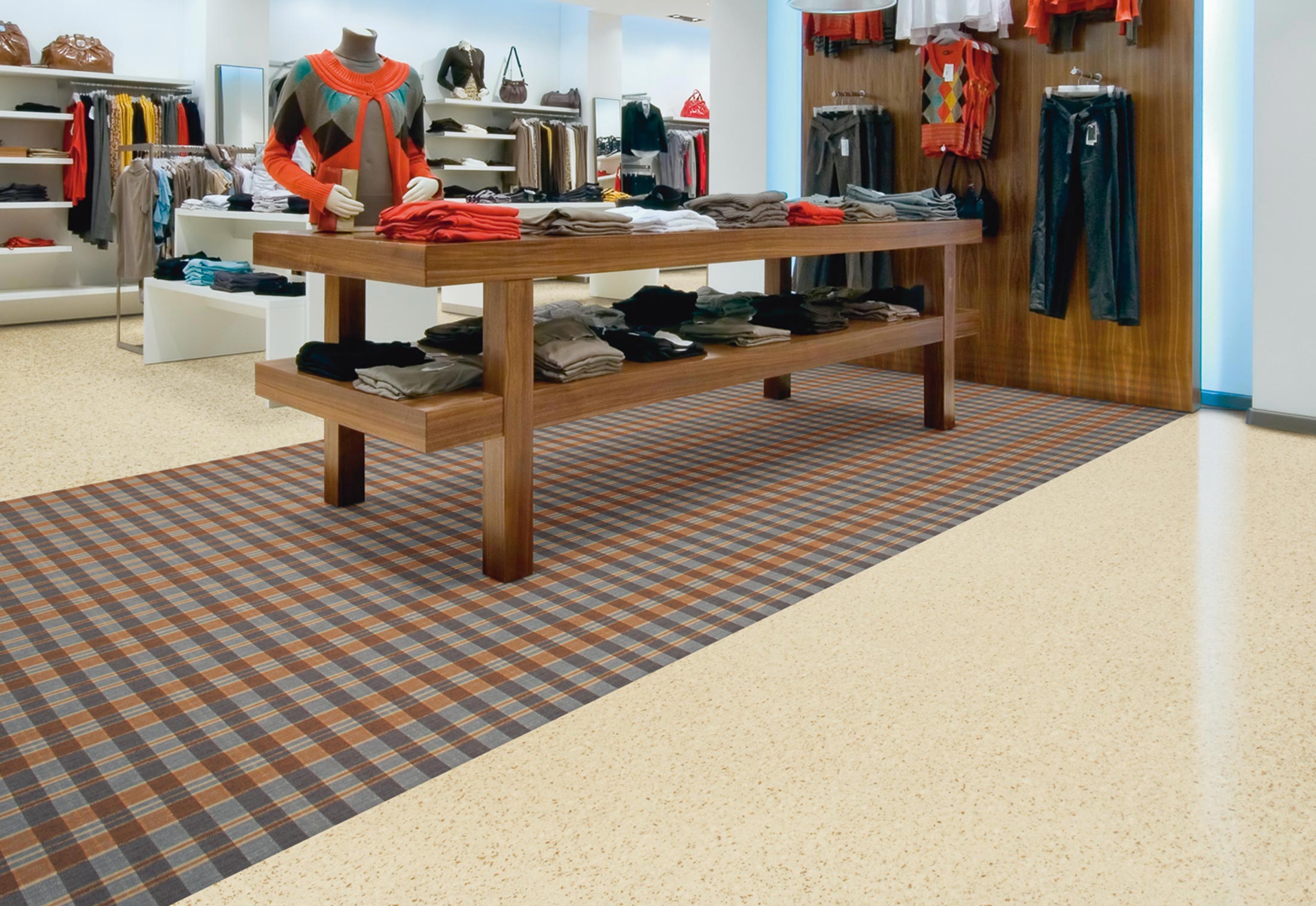 Flotex Plaid rust von Forbo | STYLEPARK