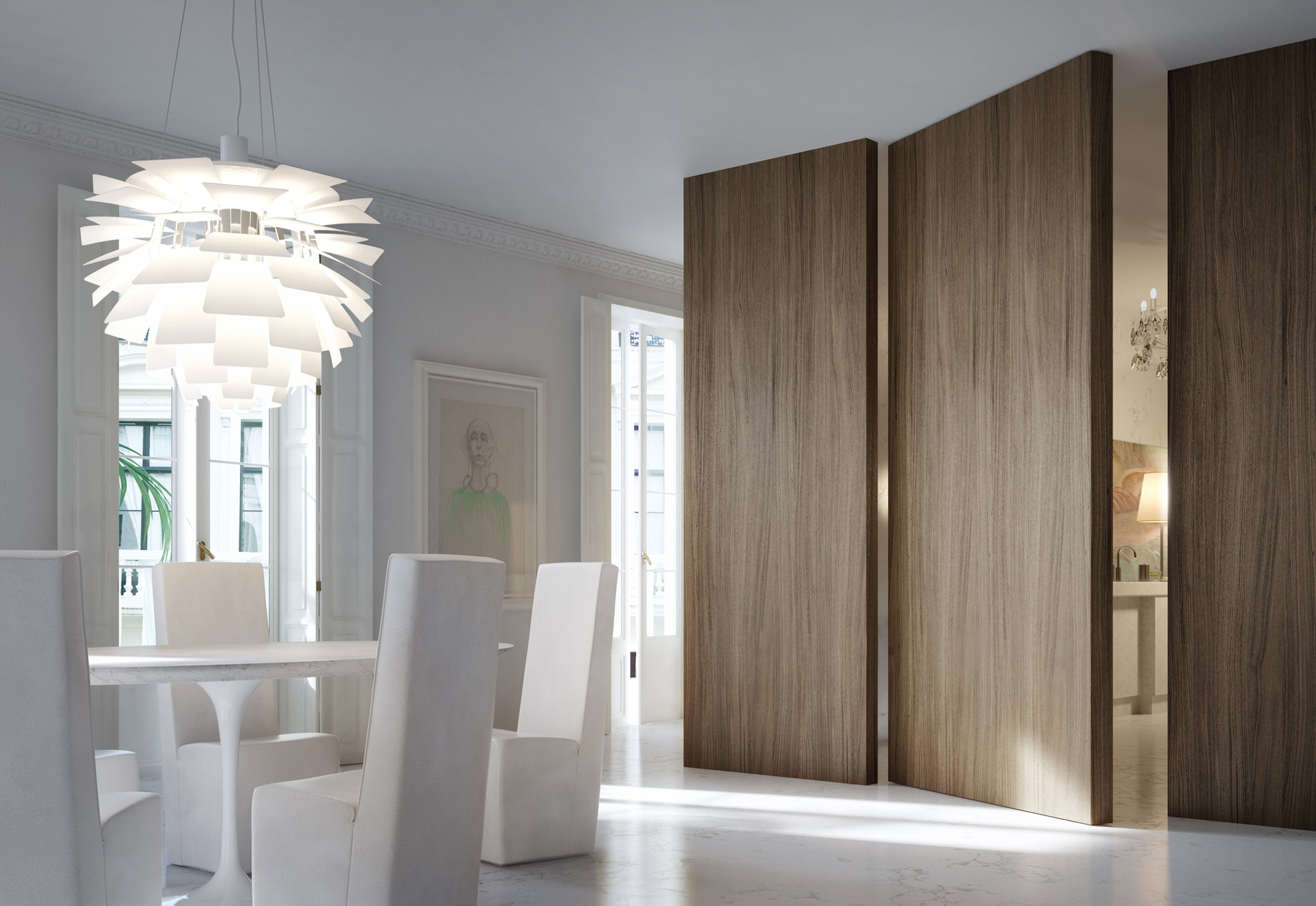 Brezza | FILO 10 Drehflügeltür von LINVISIBILE | STYLEPARK