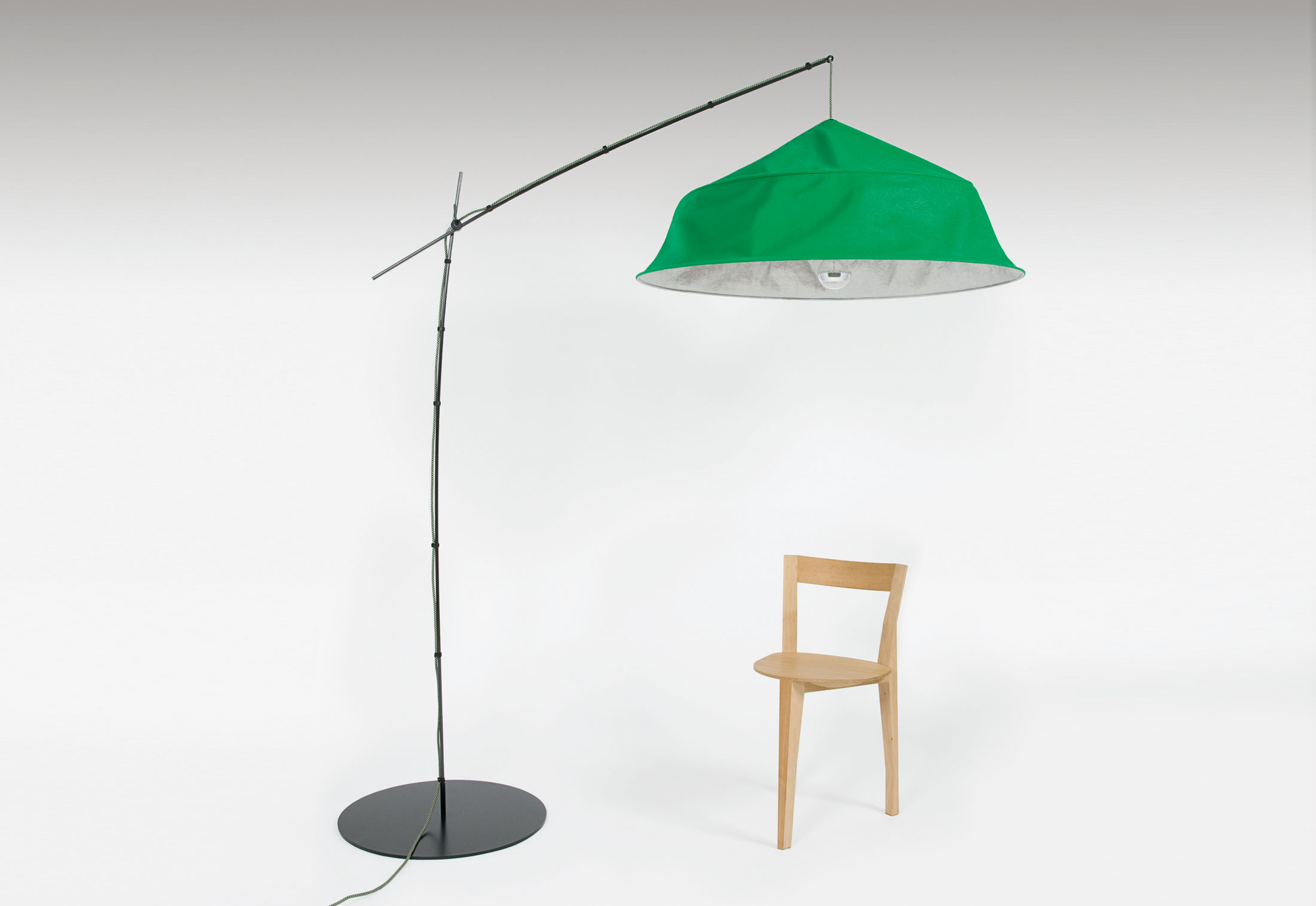 Fold up floor lamp by Moustache | STYLEPARK