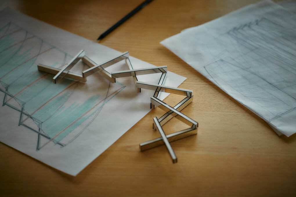 Brunner: First prototypes for "foild" room divider by atelier oï ...