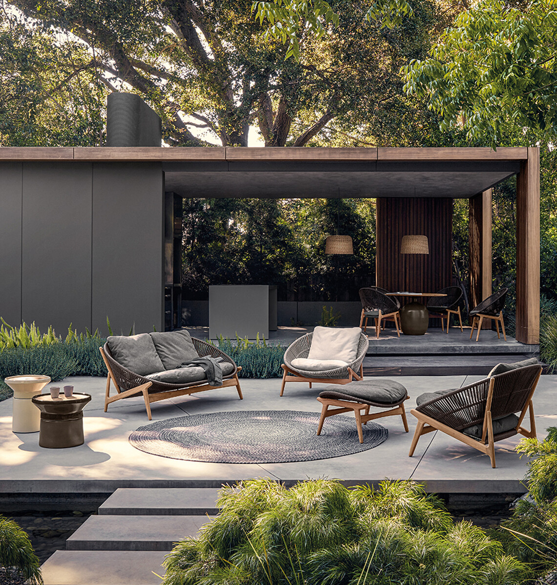 Fern high back lounge chair by Gloster Furniture | STYLEPARK