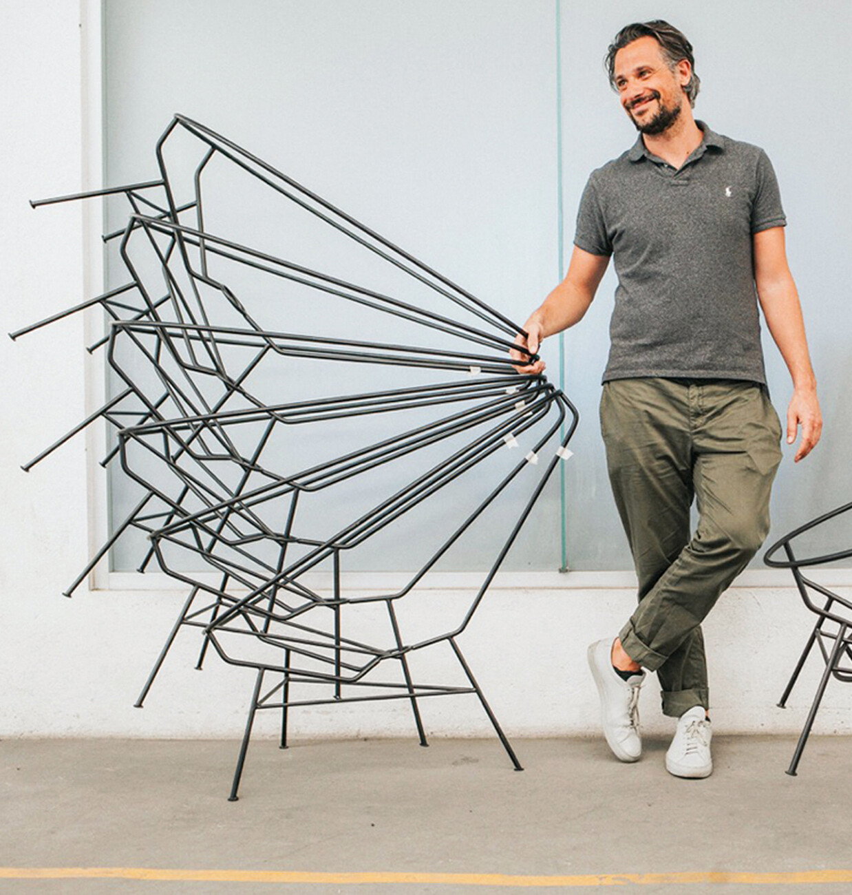 Steel frame and terrazzo top: Low Table by Acapulco Design | STYLEPARK