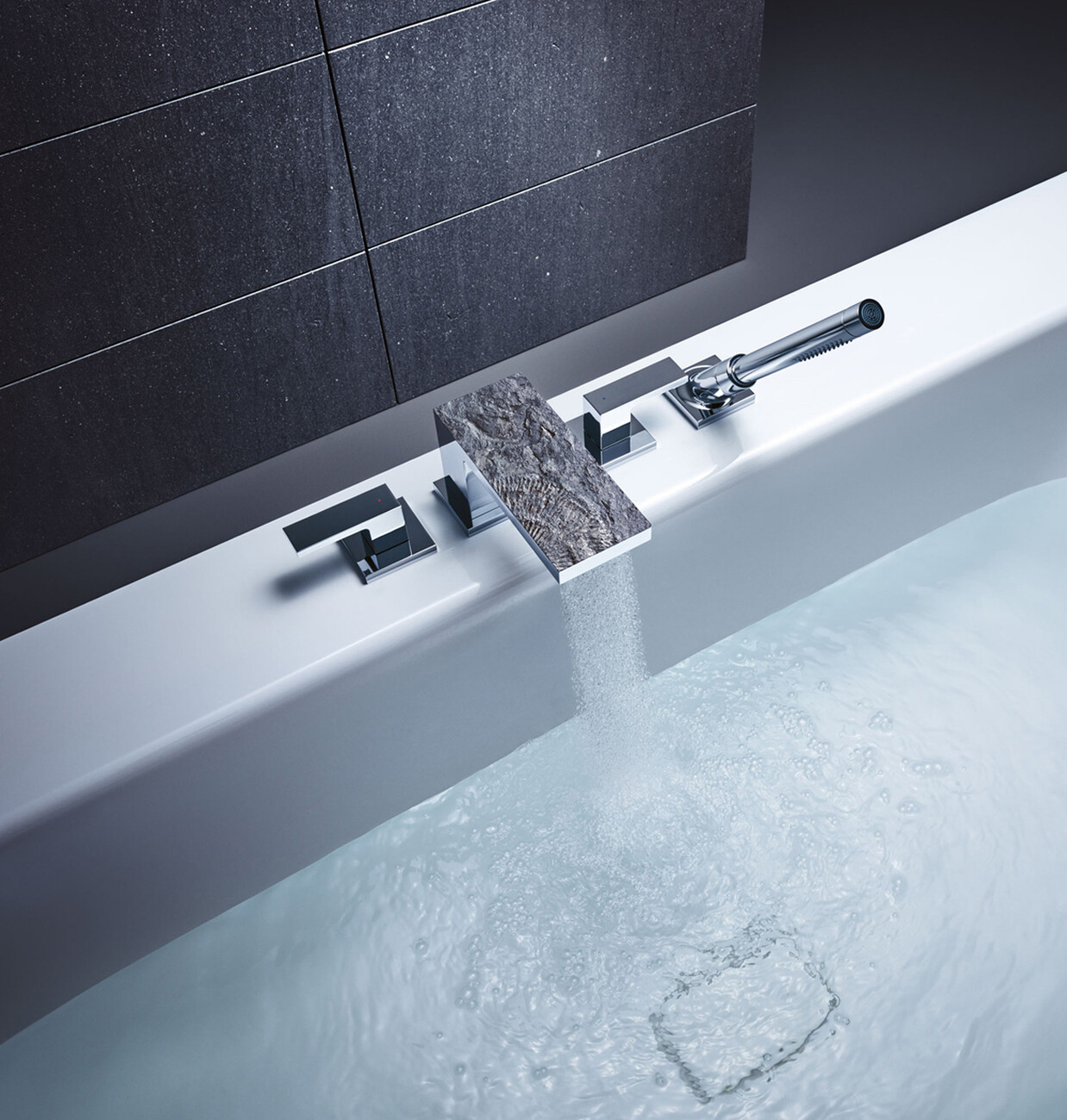 AXOR MyEdition 4-hole rim mounted bath mixer by AXOR | STYLEPARK