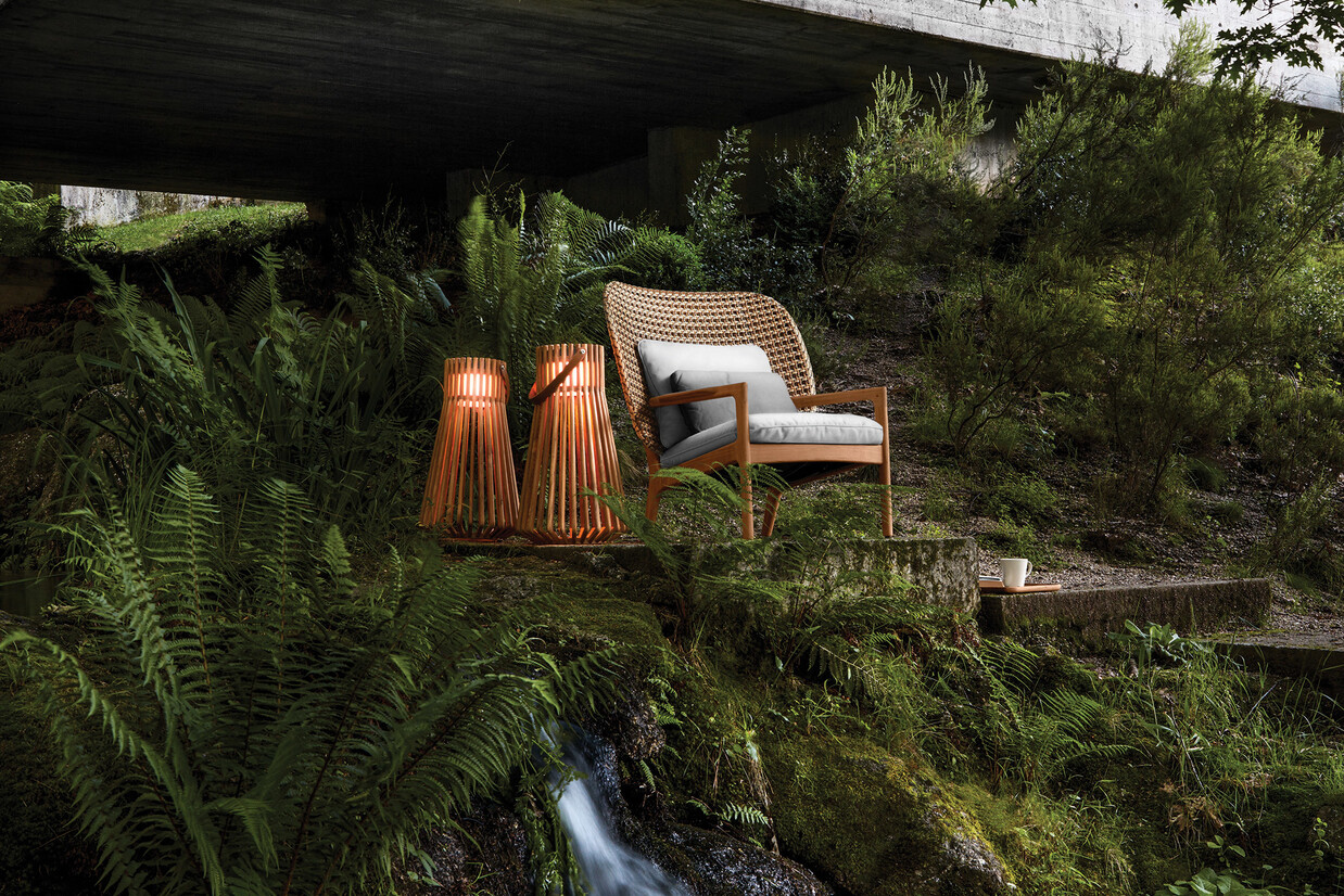 Kay high back lounge chair by Gloster Furniture | STYLEPARK