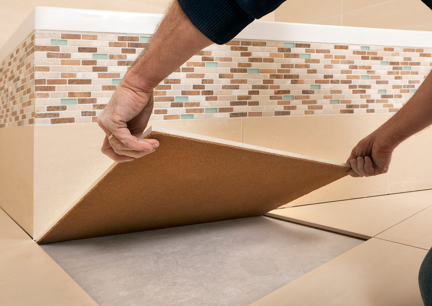 Tiling method DryMode by Lindner Group | STYLEPARK