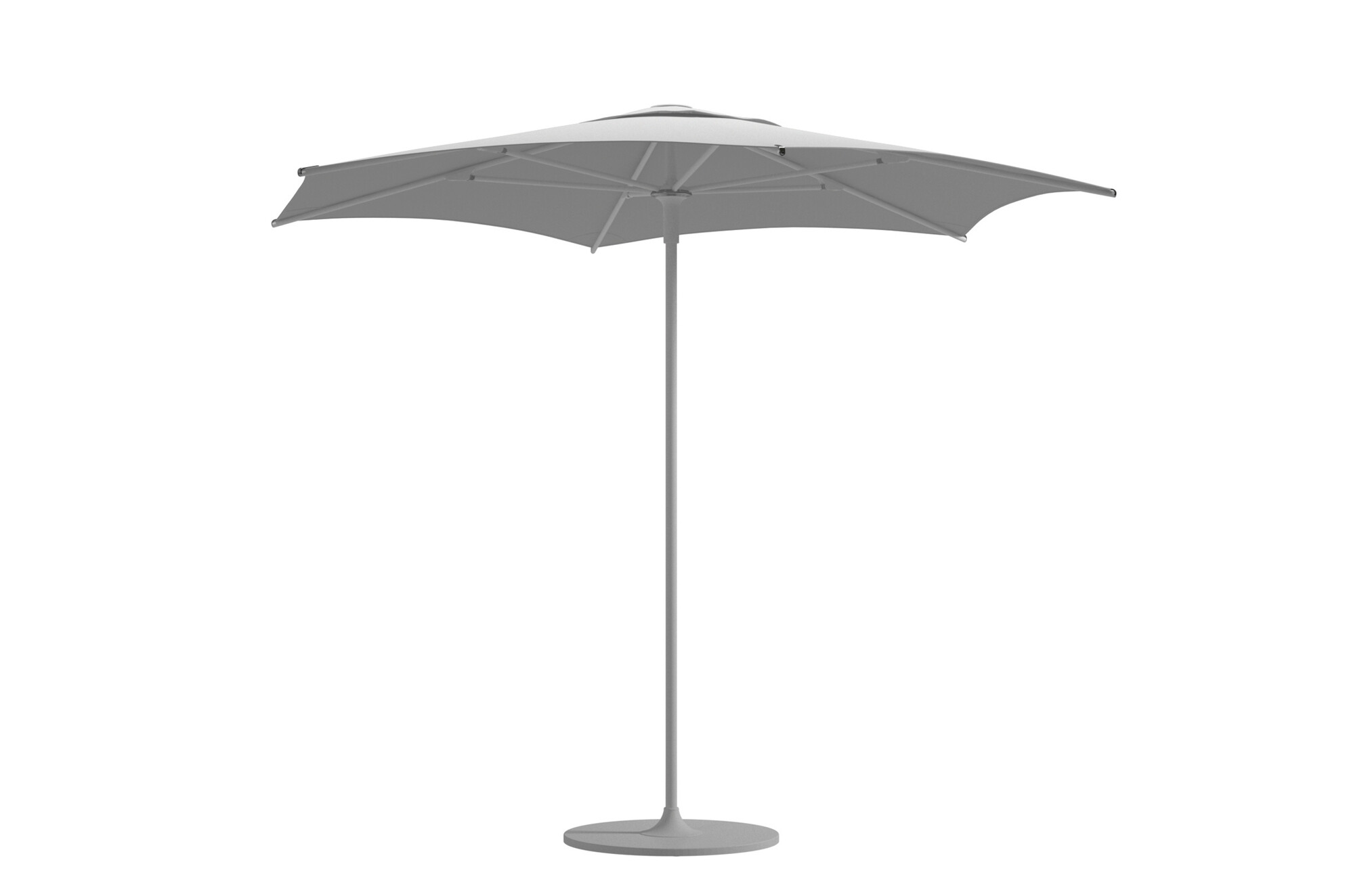 Halo hexagonal push-up parasol by Gloster Furniture | STYLEPARK