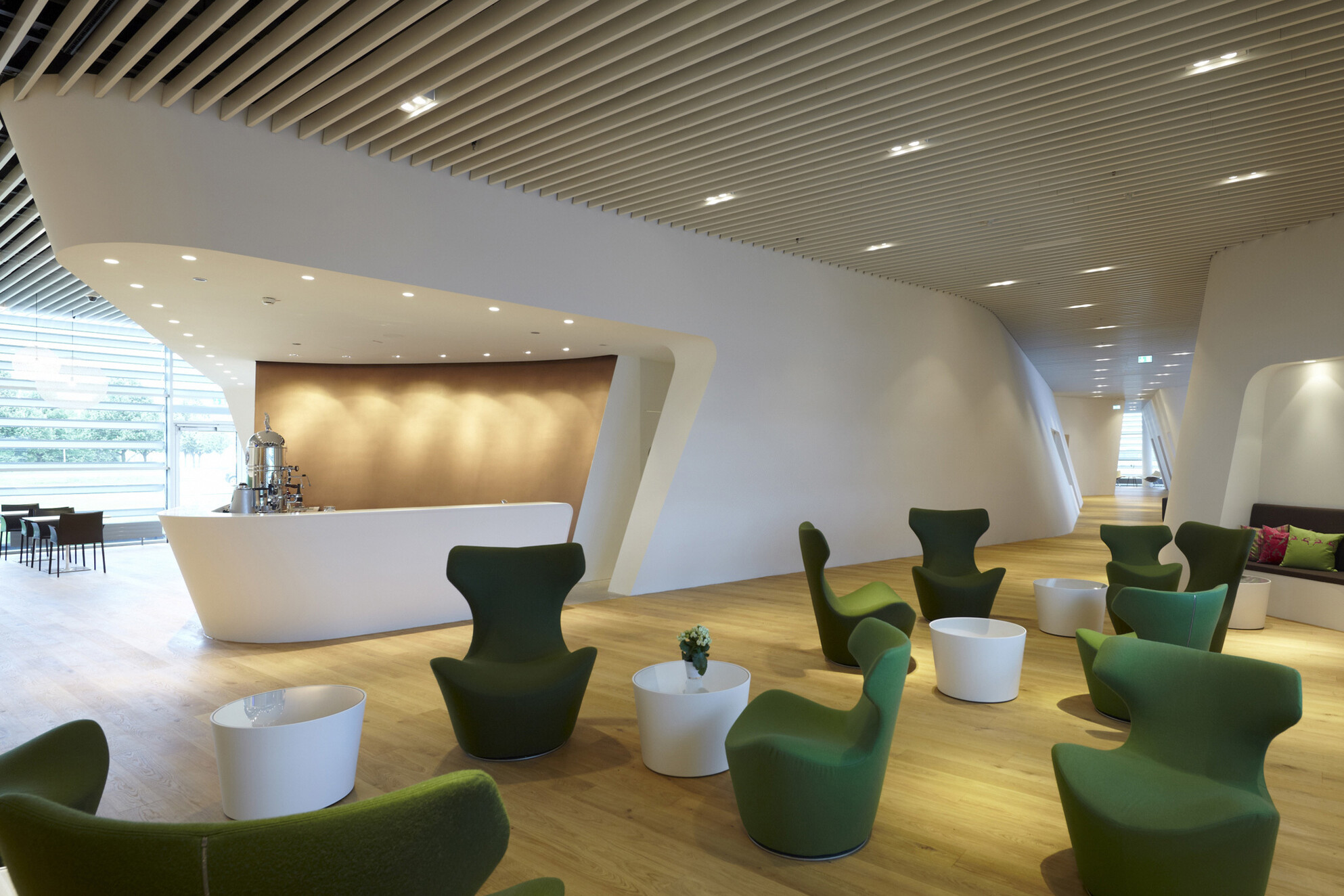 Baffle ceiling by Lindner Group | STYLEPARK