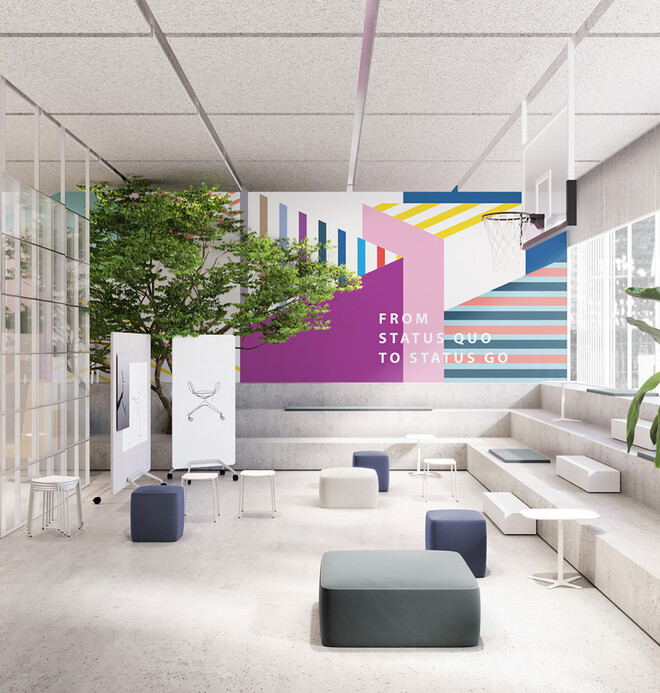 Brunner: First prototypes for "foild" room divider by atelier oï ...