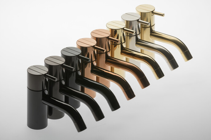 Vola-Armaturen mit PVD-Oberflächen setzen Akzente. | STYLEPARK