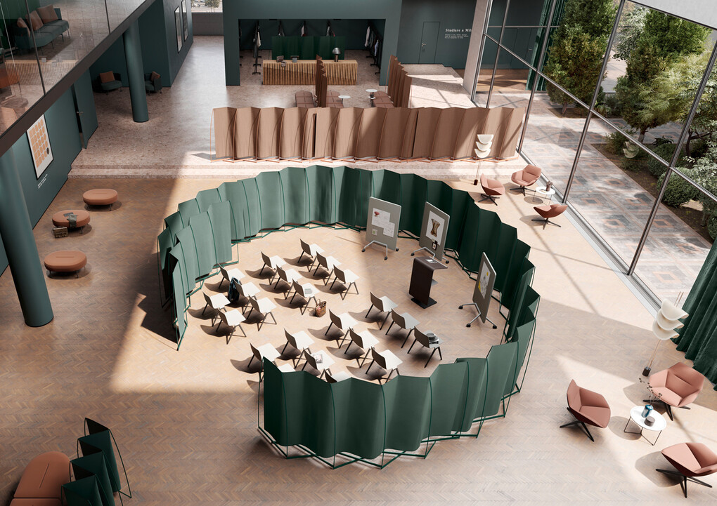 Brunner: First prototypes for "foild" room divider by atelier oï ...