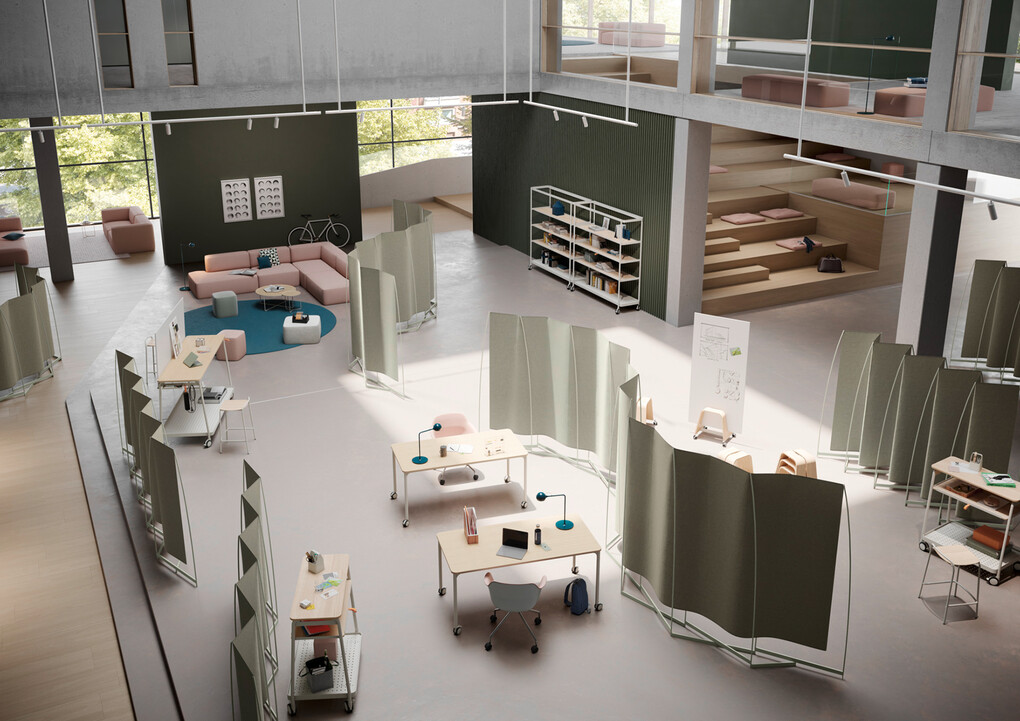 Brunner: First prototypes for "foild" room divider by atelier oï ...