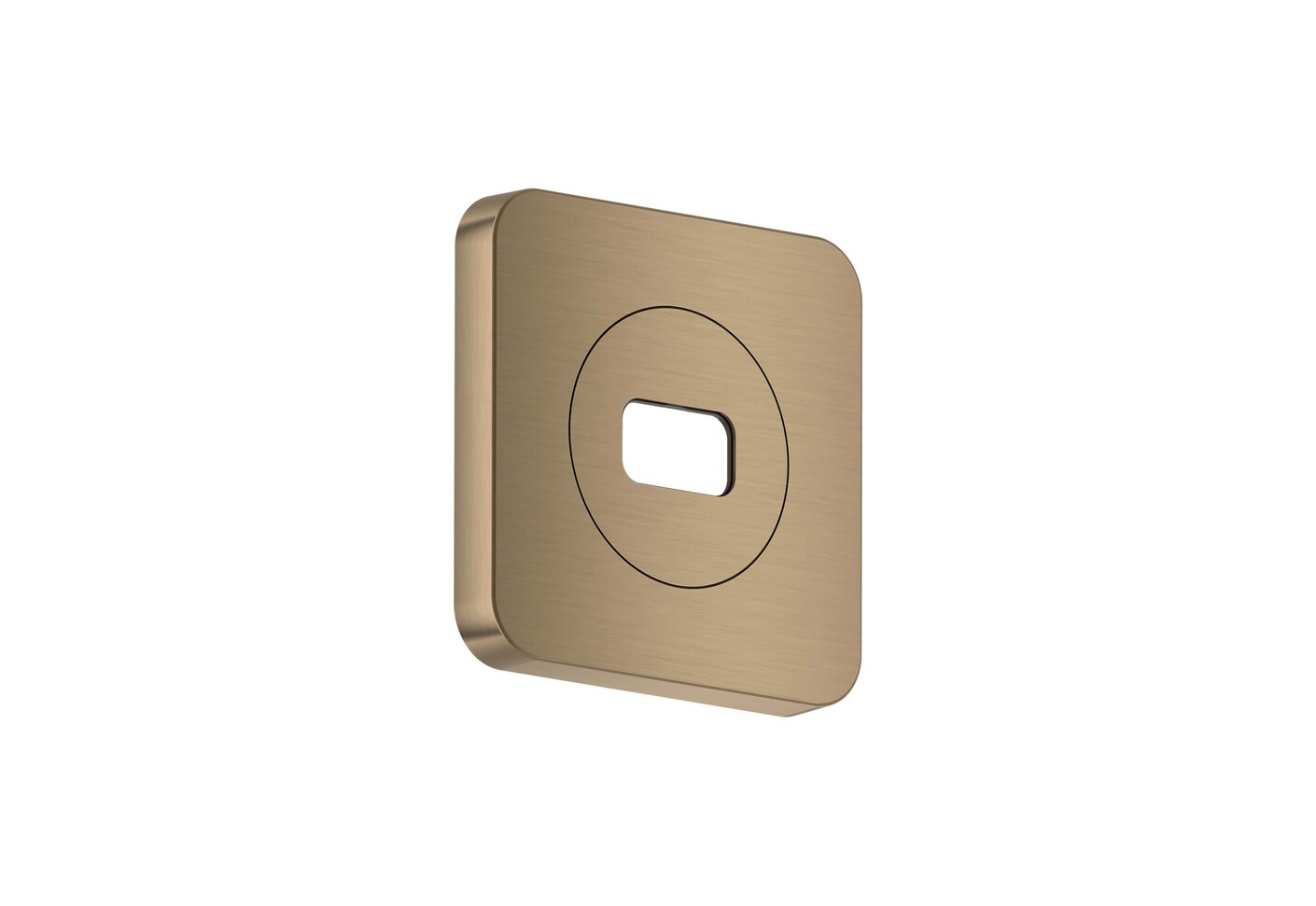 AXOR ShowerSphere Escutcheon 120/120 softsquare I Brushed Bronze by ...