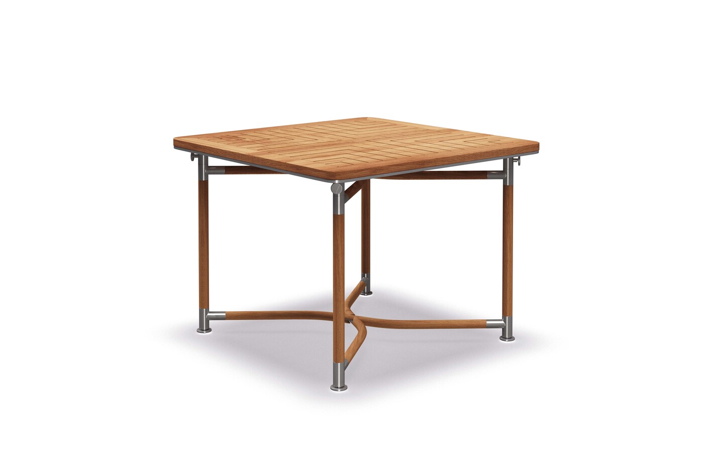 Square Folding Dining Table 100cm by Gloster Furniture | STYLEPARK