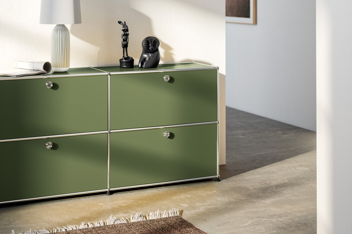 USM Sideboard | Olive Green by USM | STYLEPARK