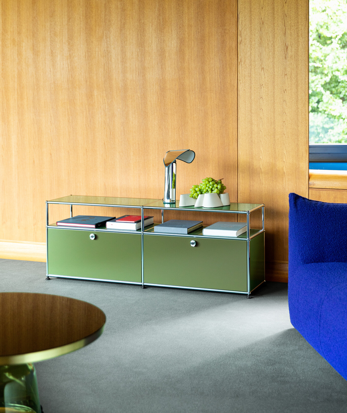 USM Lowboard | Olive Green by USM | STYLEPARK