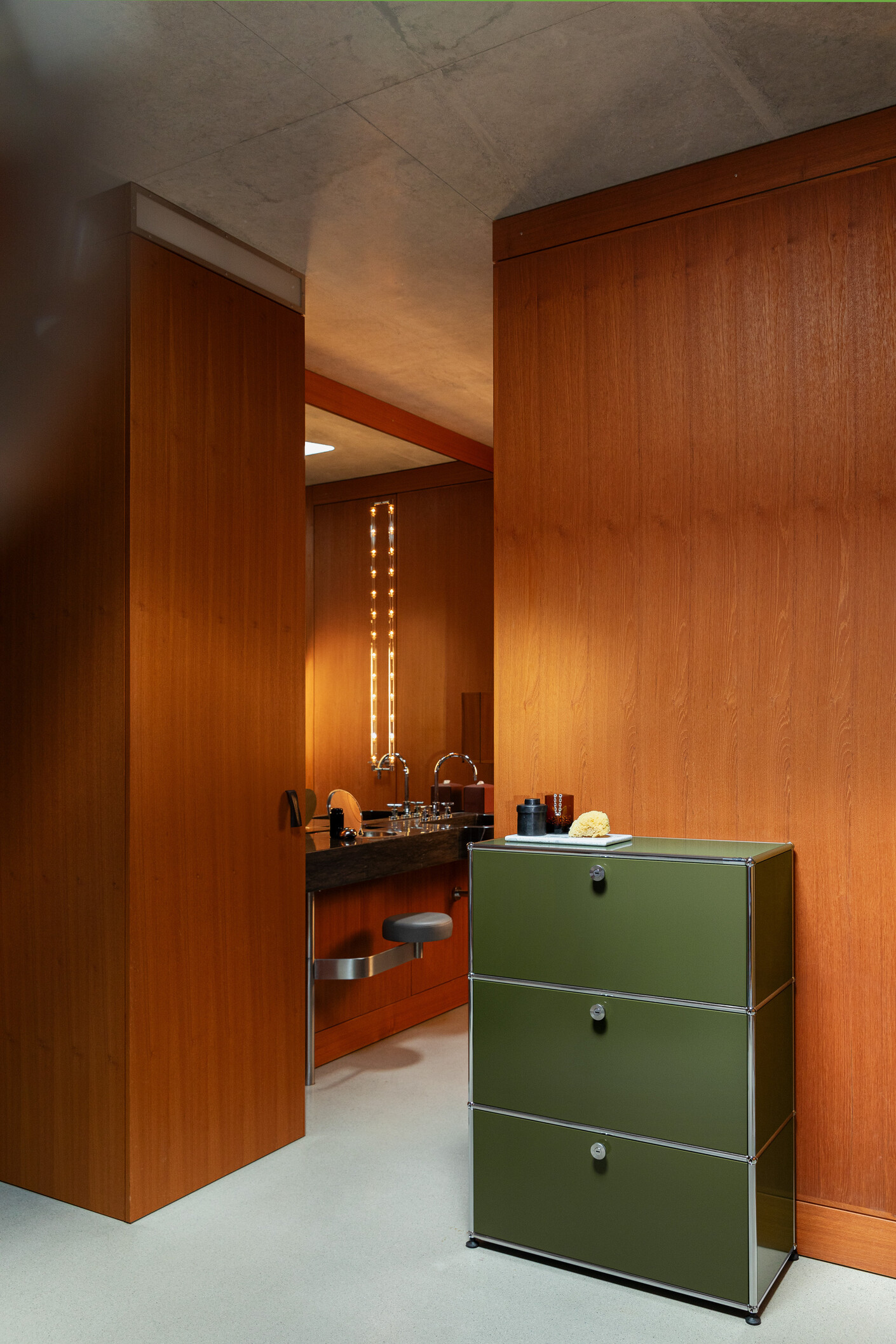 USM Highboard | Olive Green by USM | STYLEPARK