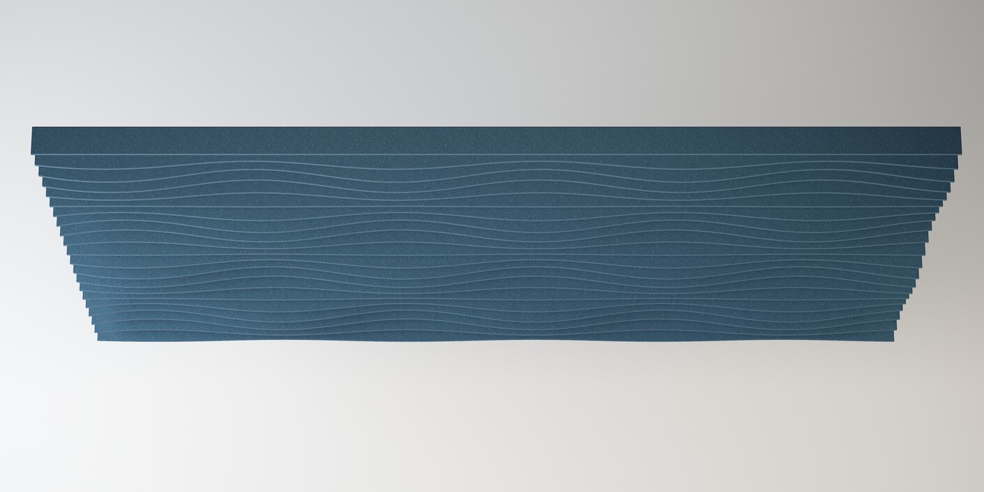 Ceiling Baffle Wave Sine Bespoke by Impact Acoustic | STYLEPARK