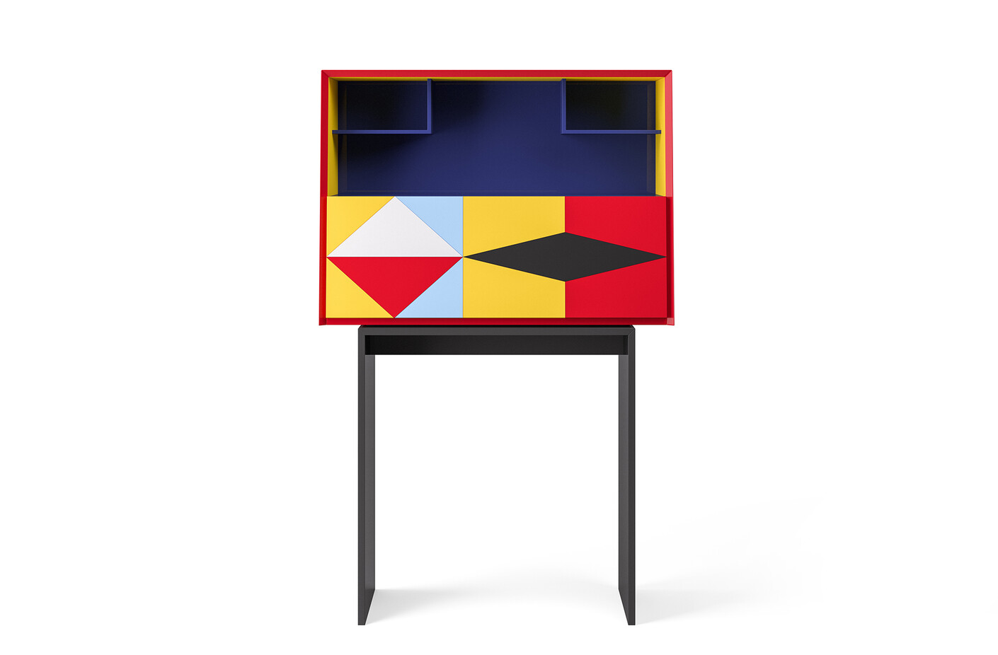 LINEA highboard with drop-leaf writing desk by Porro | STYLEPARK
