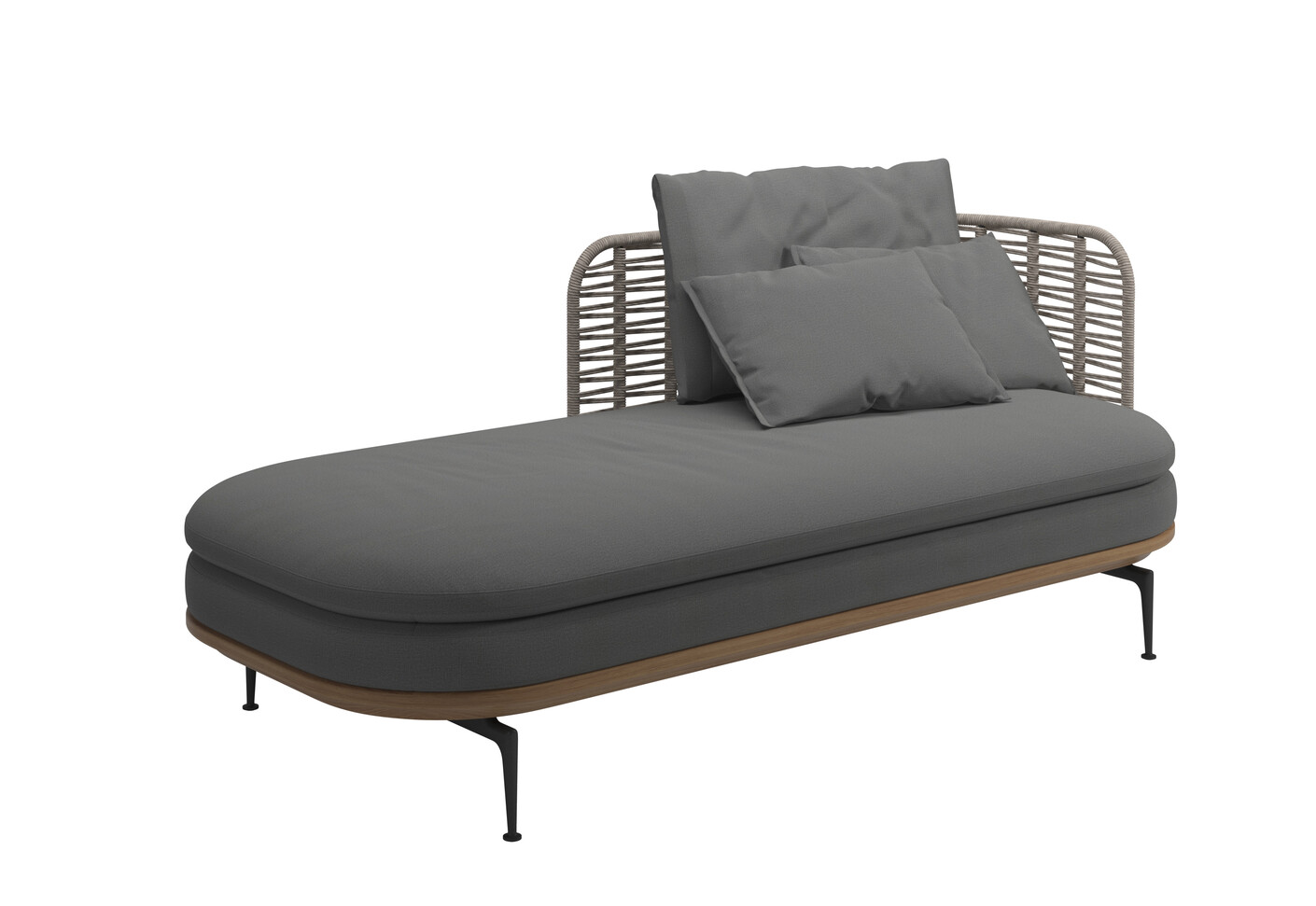 Mistral Low Back Right Chaise by Gloster Furniture | STYLEPARK