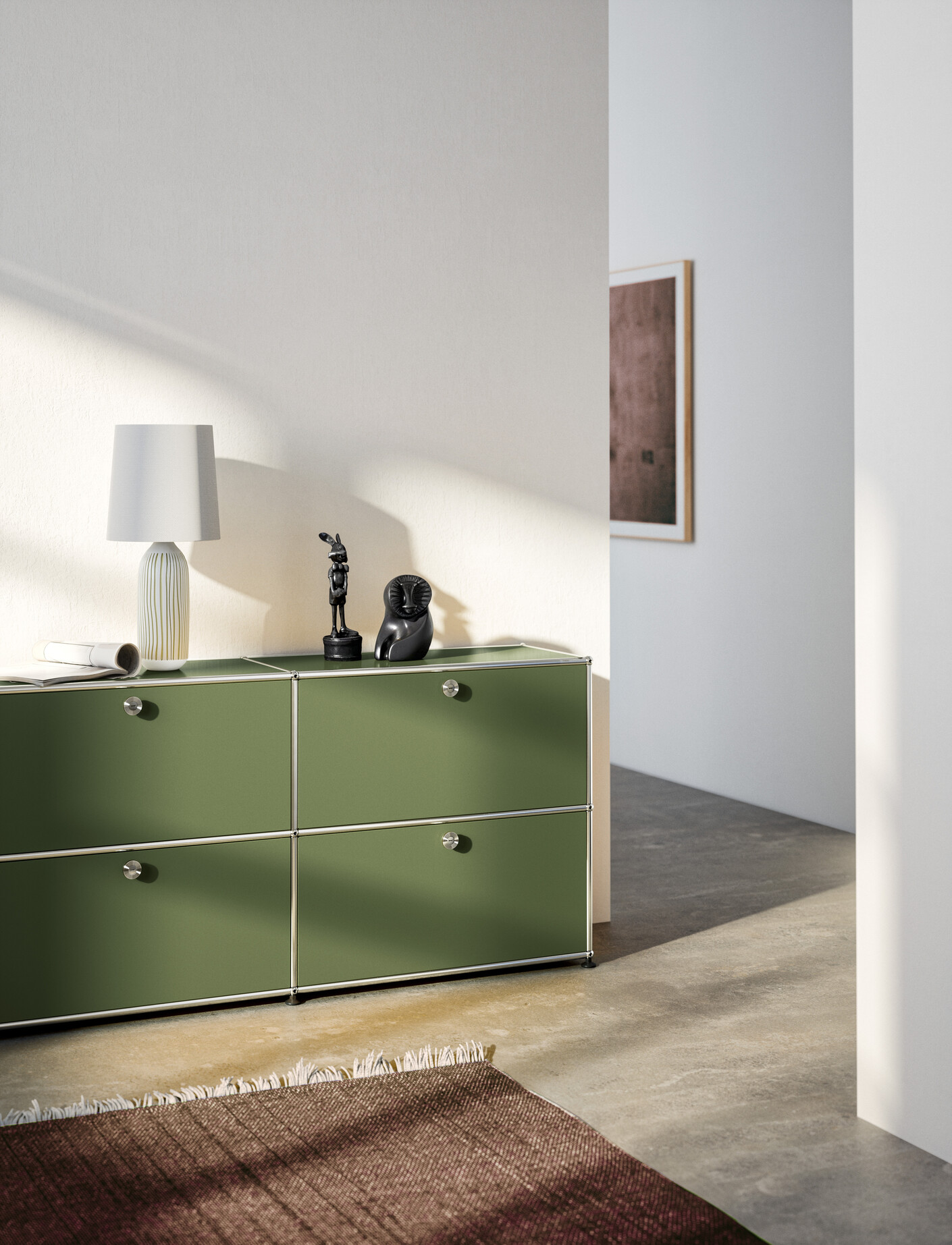 USM Sideboard | Olive Green by USM | STYLEPARK