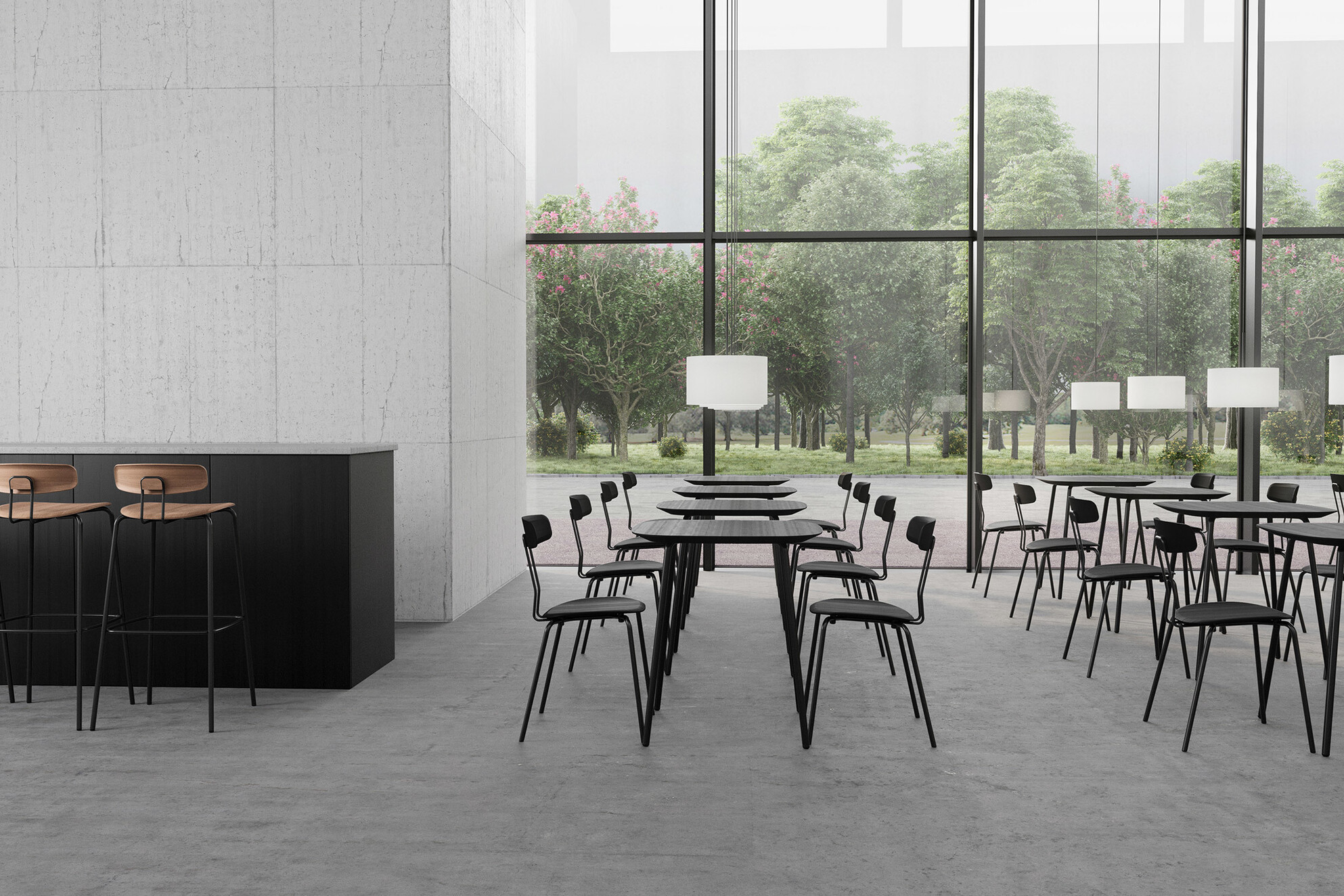 Okito Ply Bar - Wooden seat by Zeitraum | STYLEPARK