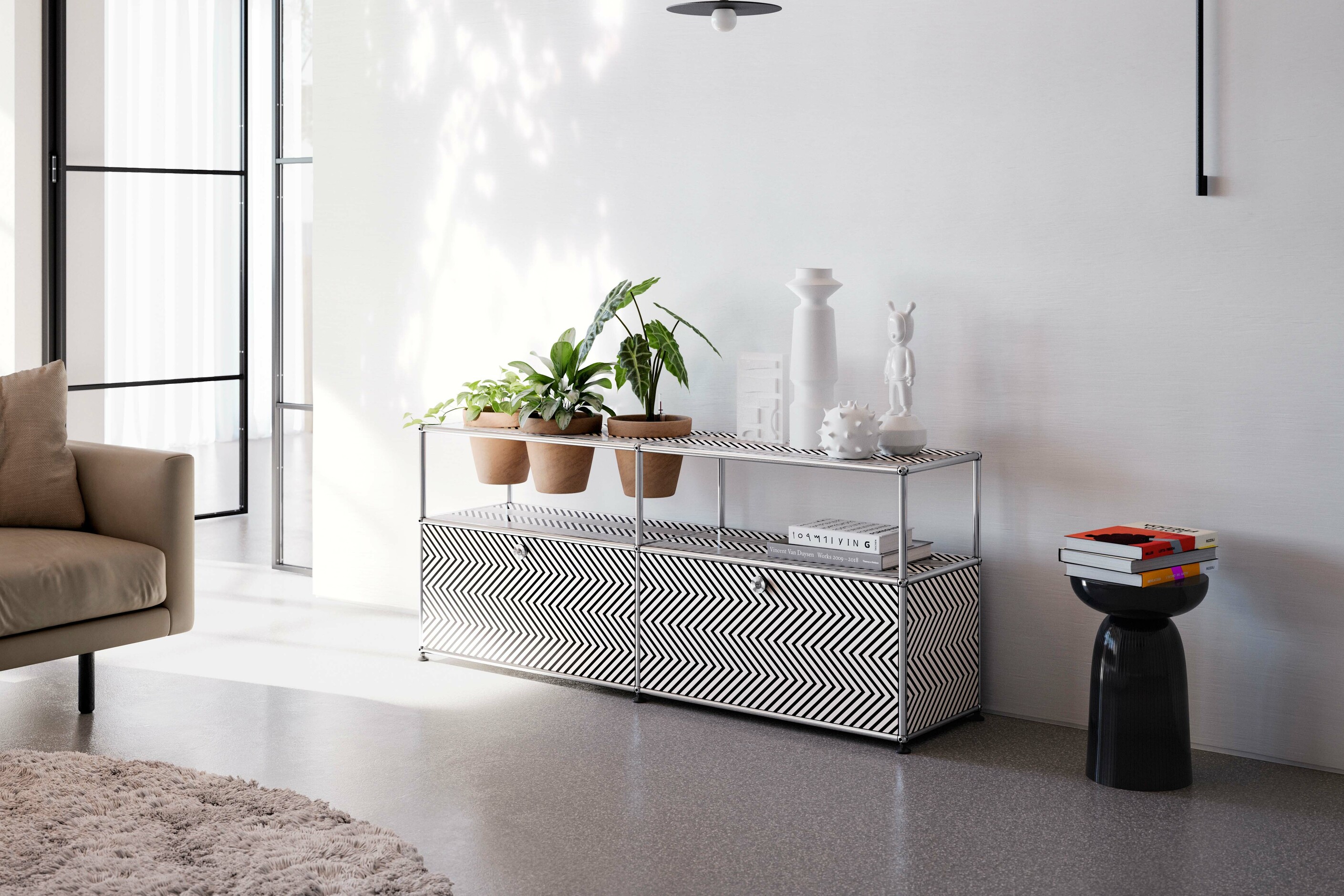 USM Haller Sideboard | ZIGZAG by Claudia Comte by USM | STYLEPARK