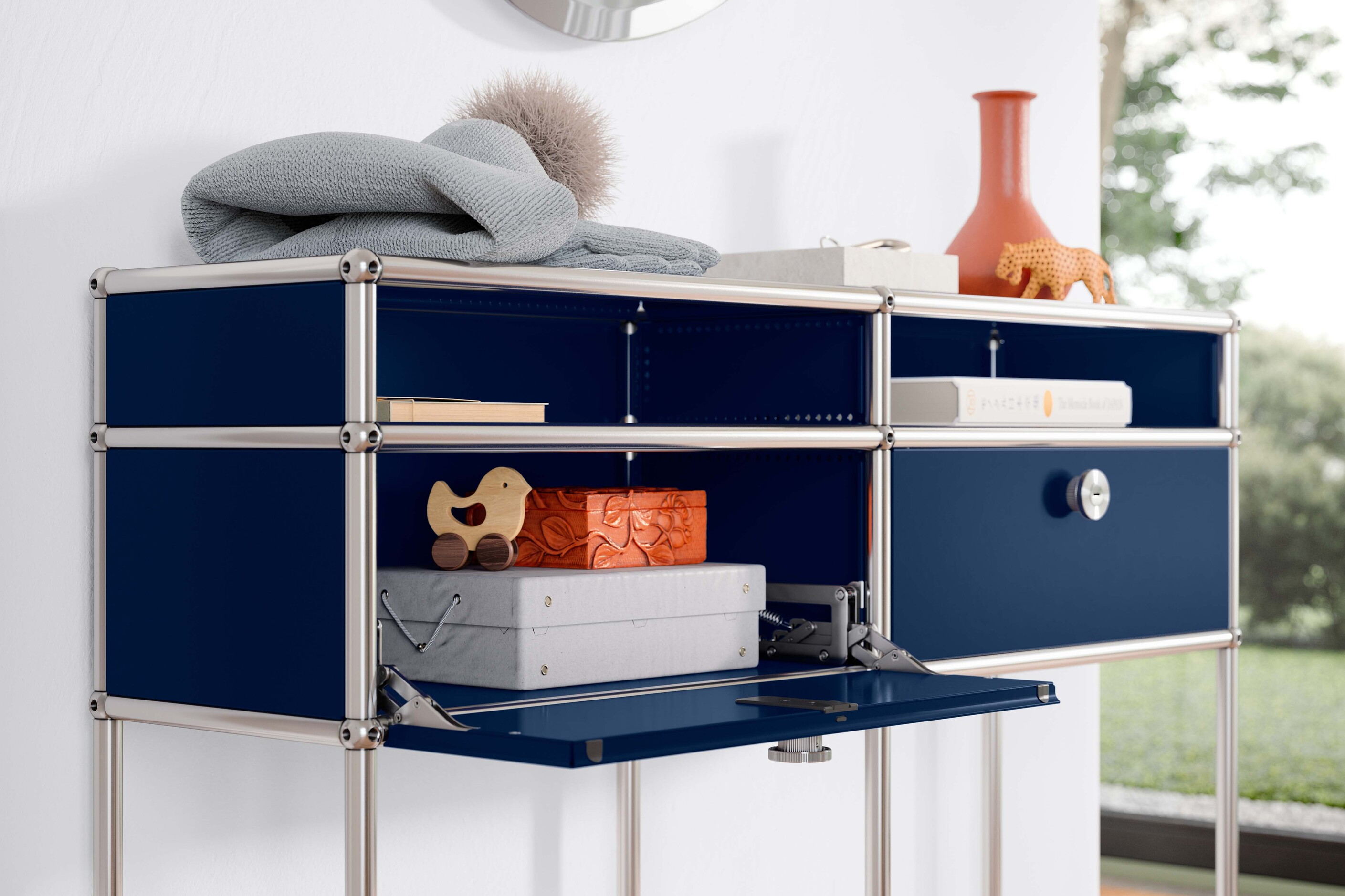 USM Haller Sideboard | Steel Blue by USM | STYLEPARK