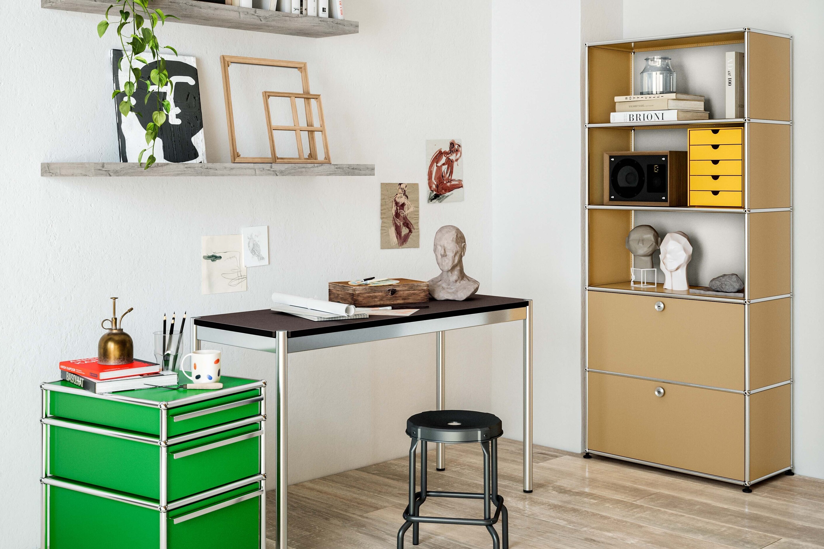 USM Haller Shelving | USM Beige by USM | STYLEPARK