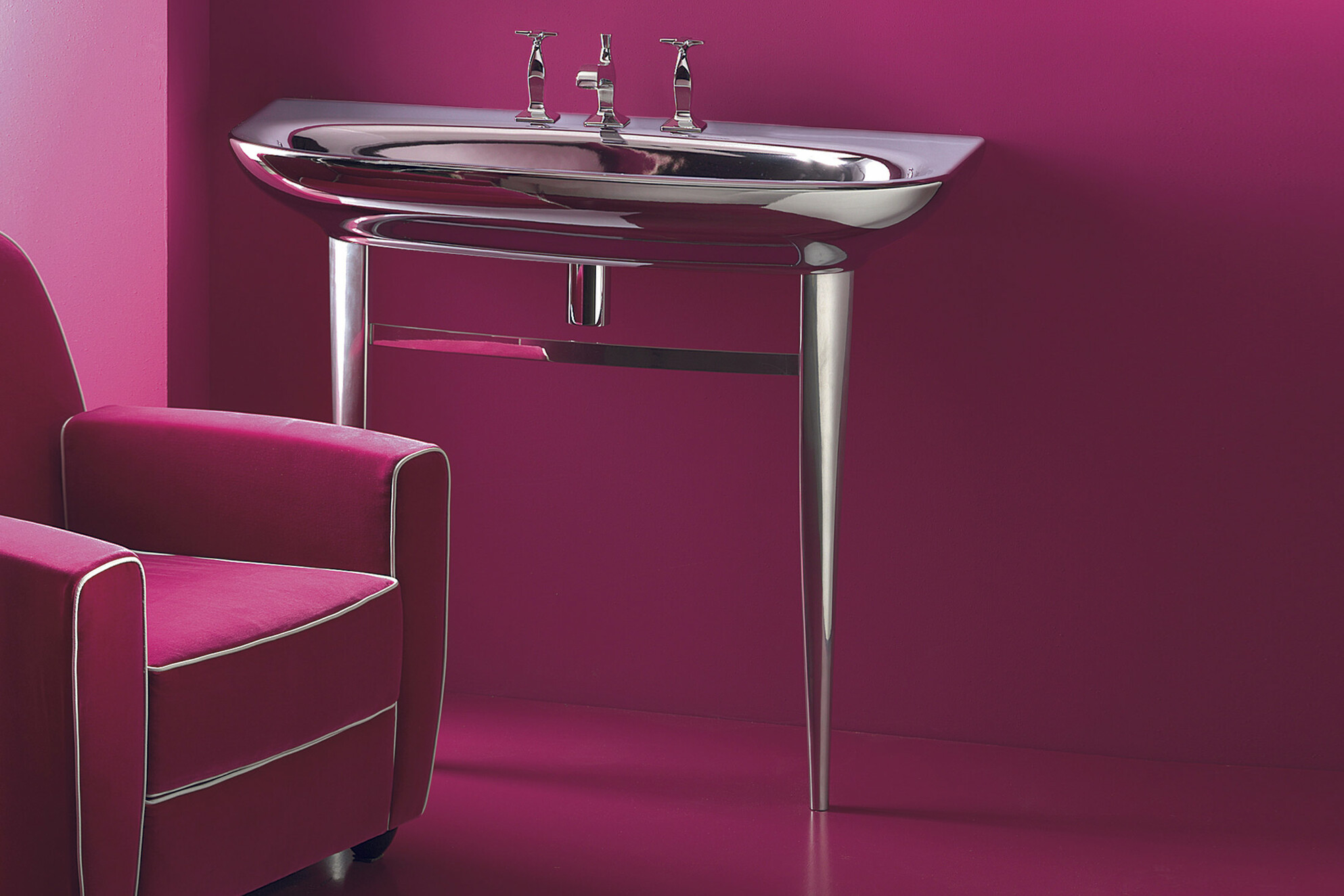 Muse 100 argento wash basin by Catalano | STYLEPARK
