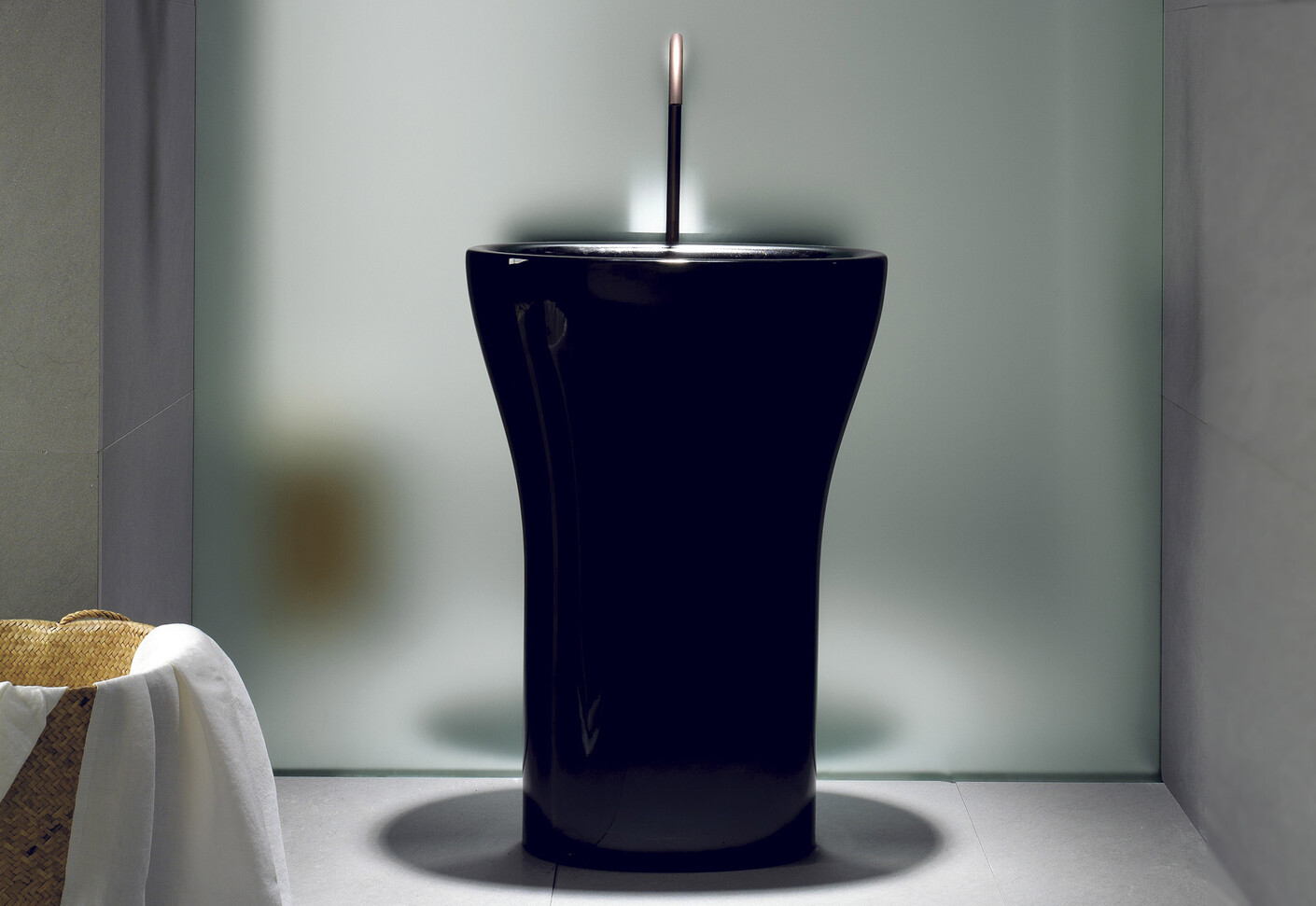 Muse 60 wash basin black by Catalano | STYLEPARK