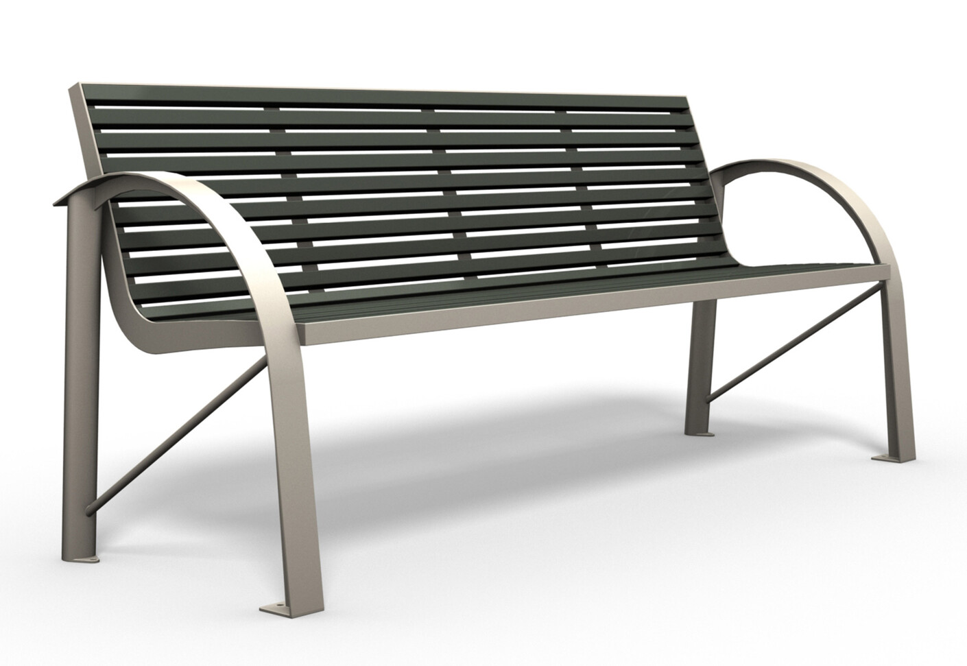 COMFONY 120 bench 120 with armrests by Benkert Bänke | STYLEPARK