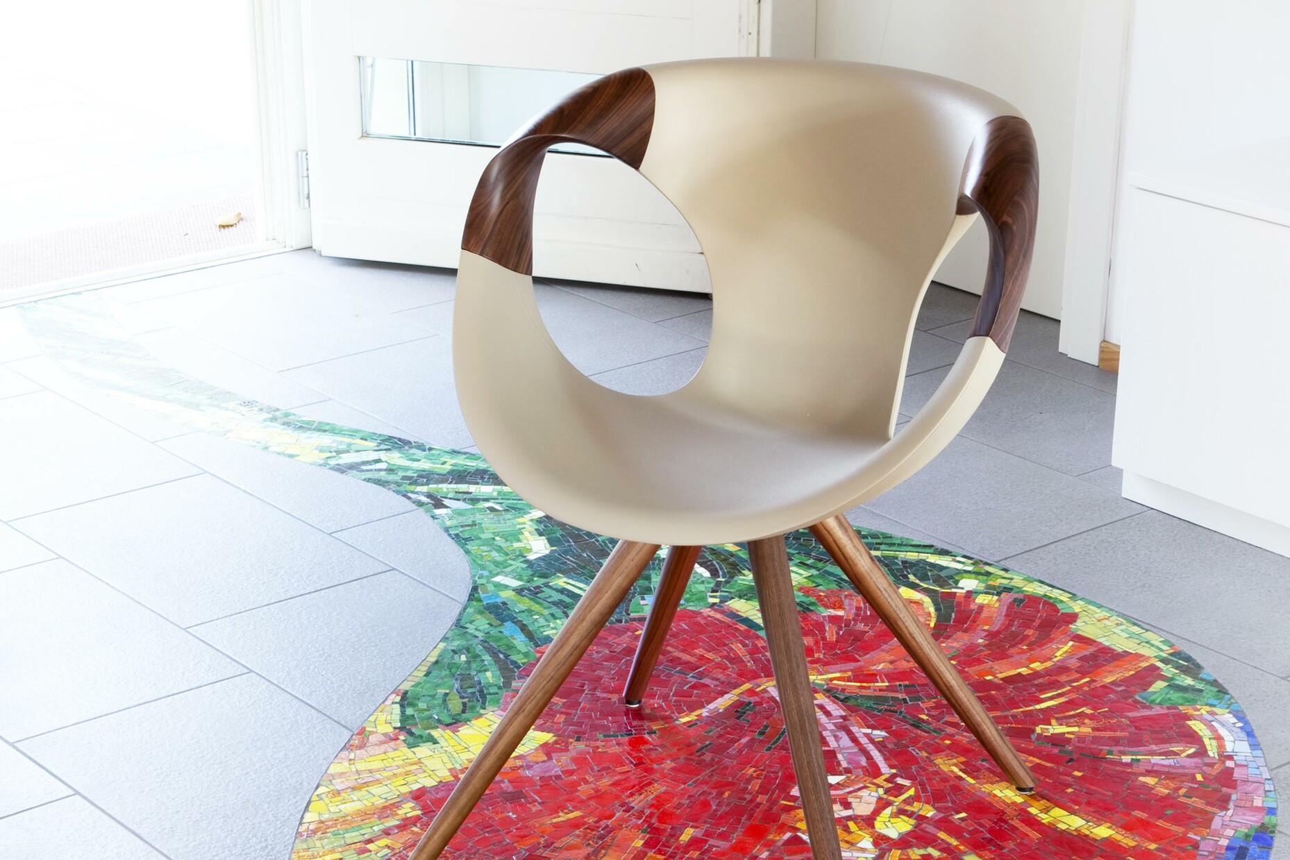 UP chair with wooden arms by Tonon | STYLEPARK