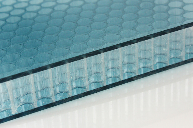 AIR-board® UV PC color light blue by Design Composite | STYLEPARK