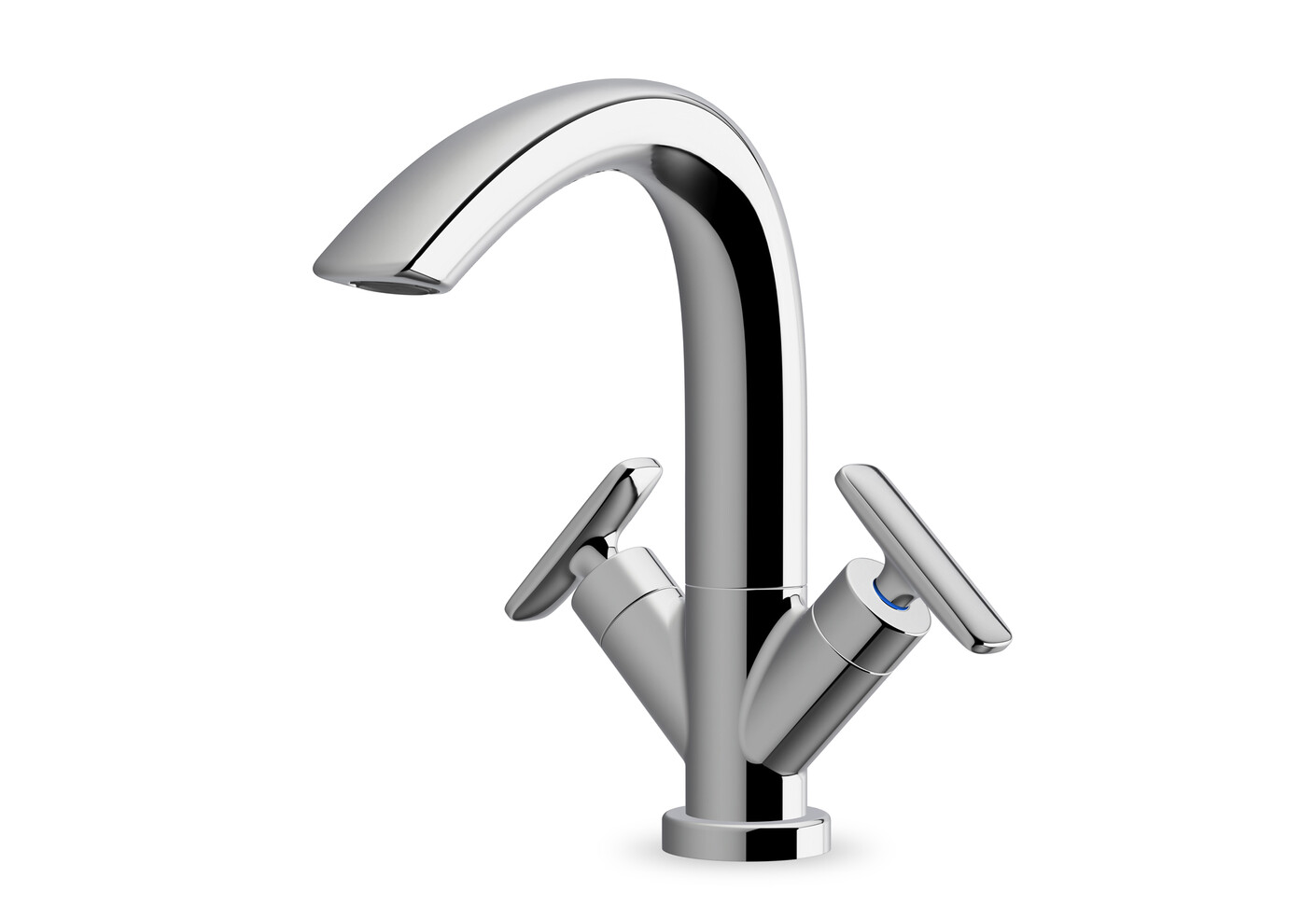 Curveprime two-handle wash basin mixer by Laufen | STYLEPARK