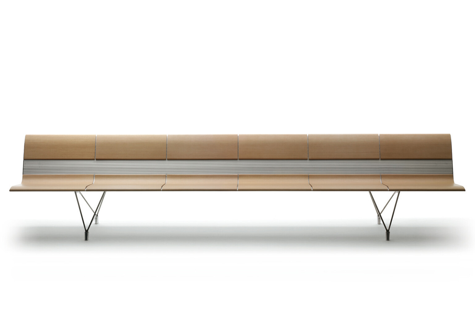 Aero bench with backrest by Sellex | STYLEPARK